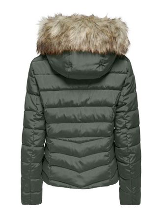 Only Steppjacke ONLELLAN QUILTED HOOD JACKET CC OTW Kunstfaser