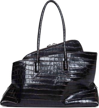 The Attico La Passeggiata Top Handle Bag - Brown