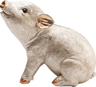 Kare Design Design Spardose Party Pig, Rosa-Gold, 19cm H&ouml;he, Sparschwein, Schwein Motiv, Handgearbeitet, Wohnzimmer