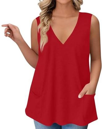 Generic Debardeur Femme Chic et &eacute;l&eacute;gant Chemisier sans Manche R&eacute;tro D&eacute;bardeur Crop Top Ete Haut Sexy Chic et Elegant Caraco Vetement Femme Ete Tee Shirt sans 