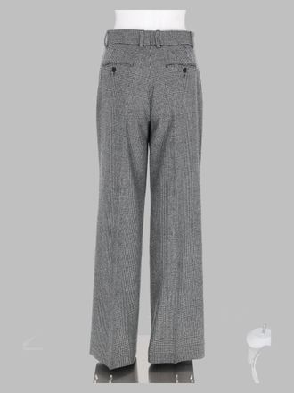 Dolce & Gabbana Flannel Virgin Wool Trousers - Gray