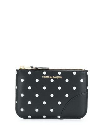 Comme Des Gar&ccedil;ons Classic Leather Zip Pouch Pois Sa8100pd