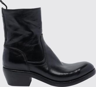 Premiata Texanerstiefel aus glattem Kalbsleder mit seitlichem Rei&szlig;verschluss