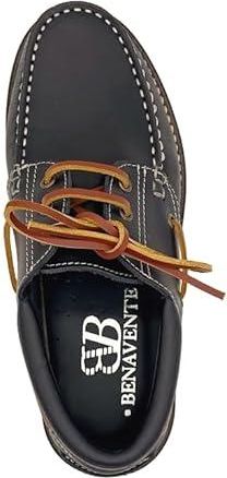 Benavente Nautico en cuir classique camel, bleu marine, 42 EU