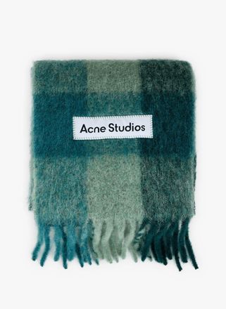 Acne Studios Echarpe Large Check en alpaga, laine et mohair m&eacute;lang&eacute;s