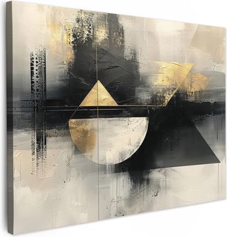 MuchoWow © Leinwandbild 40x30 cm Dekoration Wohnzimmer Bilder Pictures Wall Decoration Living Room Wohnungs Deko Moderne Bild Kunst - Modern - Luxus - Gold - S