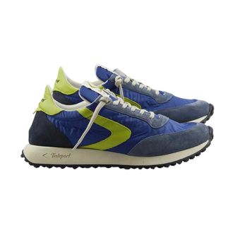 Valsport Blaue Sneakers mit lindgr&uuml;nen Akzenten - - Shoes - Herren - Mehrfarbig - 41 EU