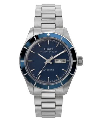 Timex Waterbury Heritage Silber Herren Armbanduhr TW2Y94100