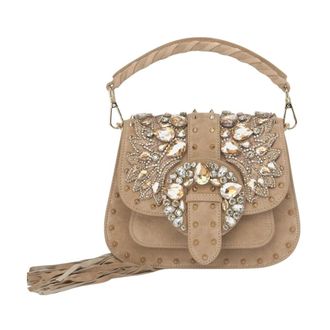 Alma En Pena Nieten-Schultertasche - - Bags - Damen - Beige - ONE SIZE