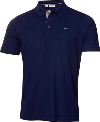 Calvin Klein Poloshirt f&uuml;r Herren, Mit Kragen, kurz&auml;rmlig (Dunkelblau)