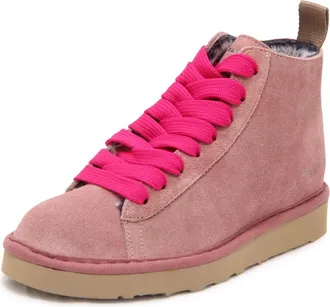 Panchic Femme, Chaussures, Rose, Taille: 36 EU P001 Bottine Cheville Daim Doublure Fausse Fourrure