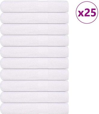 vidaXL Saunat&uuml;cher 25 Stk. Wei&szlig; 80x200 cm 360 g/m&sup2; 100% Baumwolle - Vidaxl