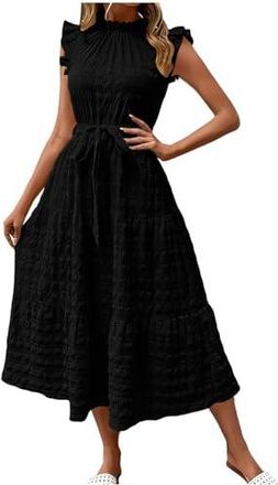 Generic 2026 Robe amincissante en dentelle sexy pour femme, Noir, L