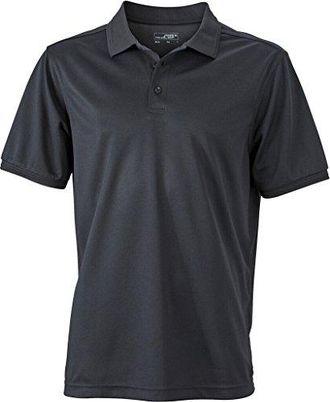 James & Nicholson Polo Micro Polyester (XXL, Noir)