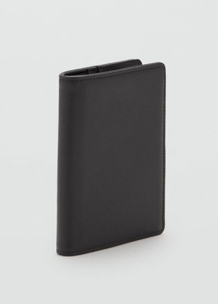 Mango Portefeuille en cuir marron - Homme - Taille unique - MANGO MAN