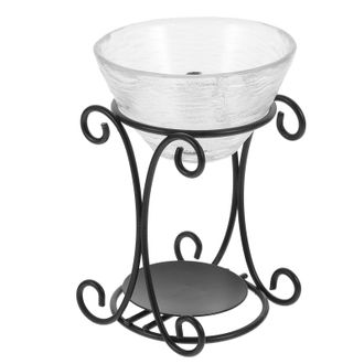 BESPORTBLE Sewroro Aromalampe Eisen Duftlampe f&uuml;r &auml;therische &Ouml;le mit Glasbeh&auml;lter, Kerzenr&auml;ucherbrenner f&uuml;r Arbeitszimmer Schlafzimmer Yoga und Meditation, Aroma