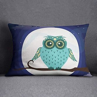 Questo Casa Dekorativer Kissenbezug, Kissenbezug, Heimdekoration, für Sofa, Café, Größe: 35 x 50 cm, entworfen und hergestellt in der Türkiye