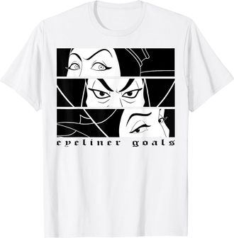 Disney Villains Eyeliner Goals Group Poster T-Shirt