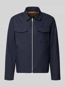 Bugatti Jacke mit Pattentaschen und Zweiwege-Rei&szlig;verschluss