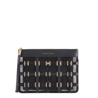Elisabetta Franchi Femme, Sacs, Noir, Taille: ONE Size Pochette en maille