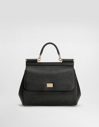 Dolce & Gabbana Henkeltasche Sicily Groß - Frau Handtaschen Schwarz Onesize