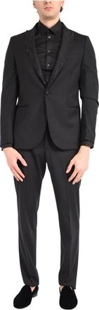 Daniele Alessandrini Homme, Costumes, Noir, Taille: 3XL Costume crois&eacute;
