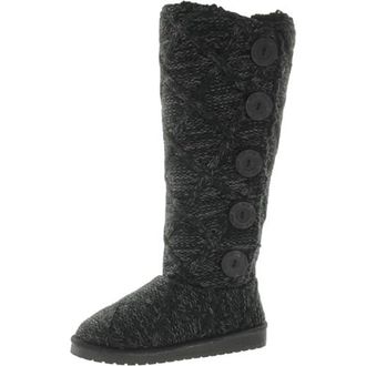 Muk Luks Femme Malena Bottes, Treillis Noir, 37 EU