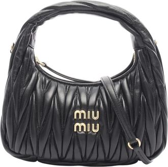 Miu Miu 2010-2025 Matelasse Wonder Satchel-Tasche - Schwarz