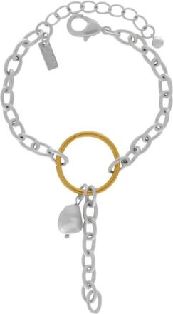 Dansk Copenhagen Bracelet cha&icirc;ne Audrey perles m&eacute;lang&eacute;es - Femme - Accessoires - Gris - Taille: ONE Size