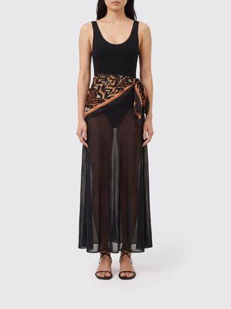 Zimmermann Aster Midikleid mit Paisley-Print, Taillenband und schulterfreiem Design