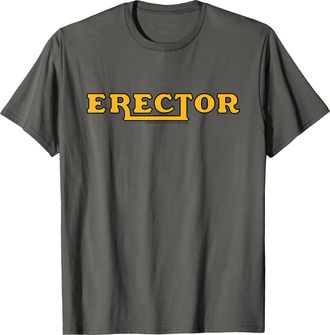 Meccano Erector Gelber Text Logo Retro T-Shirt