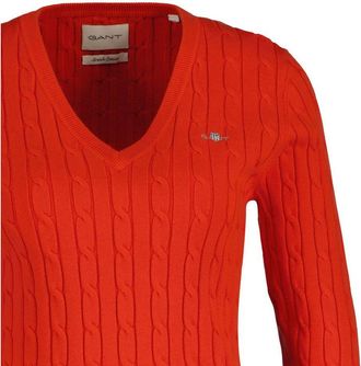 GANT Sweater Damen Strickpullover Baumwolle