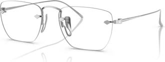 Giorgio Armani Silberne Brillenfassungen AR 5149T - - Accessories - unisex - Grau - 54 MM