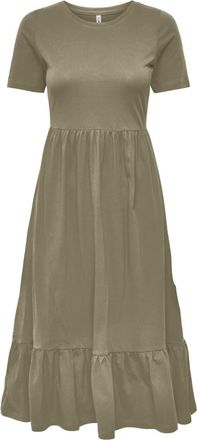 Only Damen Onlmay S/S Peplum Calf Dress Box JRS Kleid, Mermaid, S EU