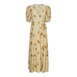 Co'Couture Femme, Robes, Jaune, Taille: 36 FR Robes Portefeuille
