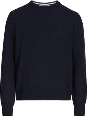 Aigle Große runde Wolle gemischt Wolle Pull - Blau