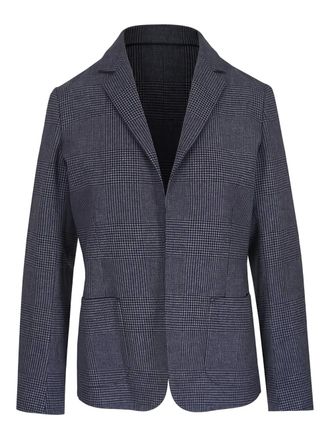 Kiton blazer &agrave; carreaux - Bleu