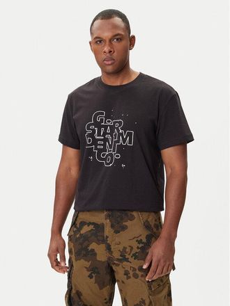 G-Star T-Shirt HD Print D26824-D975 Schwarz Regular Fit
