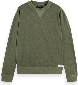 Scotch & Soda Herren Garment Dye Structured Crewneck Sweatshirt, Thymian 300, XXL