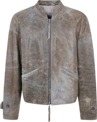 Ziggy Chen Bomber Jacket Leather Bomber Jacket