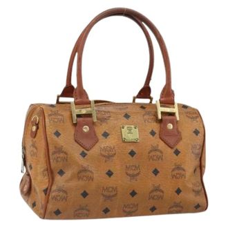 MCM Sac &agrave; main Pre-owned - Femme - Pre-owned - Brun - Taille: ONE Size