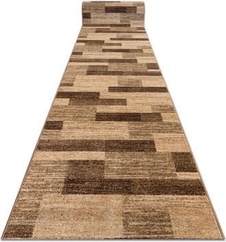 RugsX Rugsx - L&auml;ufer karmel Deski Bretter Nuss 120cm beige 120x130 cm