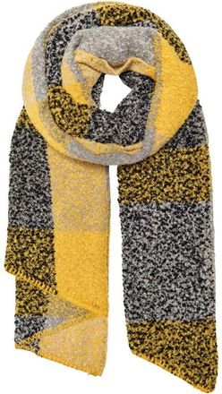 Only NOS Damen onlLIMA Check SCARF NOOS Schal, Grau (Light Grey Melange Detail: Check Golden Spice), One Size (Herstellergröße: One Size)