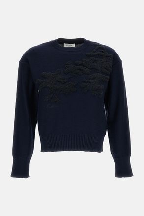 Erdem Pullover Mit Blumenmuster Aus Feiner Merinowolle