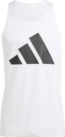 adidas D&eacute;bardeur de Sport Blanc Homme Run It Tank Blanc XL