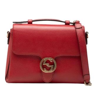 Gucci Pre-owned Vintage Satchel - Femme - Pre-owned - Rouge - Taille: ONE Size