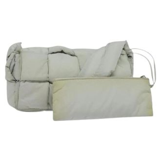 Bottega Veneta Pre-owned Nylon sacs-ports-paule - Femme - Pre-owned - Gris - Taille: ONE Size