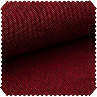 Novely LUSO - Fein Gewebter Polsterstoff - Melierter Bezugsstoff - Robuster Möbelstoff - Pflegeleichte Meterware 1lfm | Farbe: 15 Bordeaux-Rot
