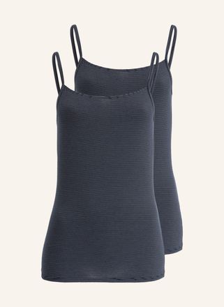 Schiesser 2er-Pack Tops Modal Essentials blau