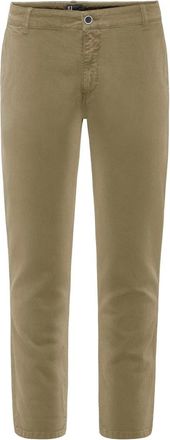 Bomboogie Homme, Pantalons, Vert, Taille: W31 Pantalon chino en gabardine avec micro-imprim&eacute;